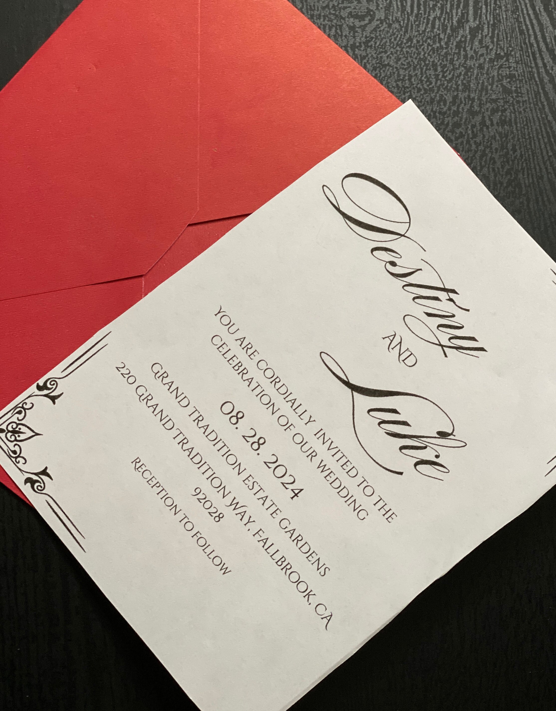 Intimate Wedding Invitation Template, Modern Intimate Ceremony Invite ...