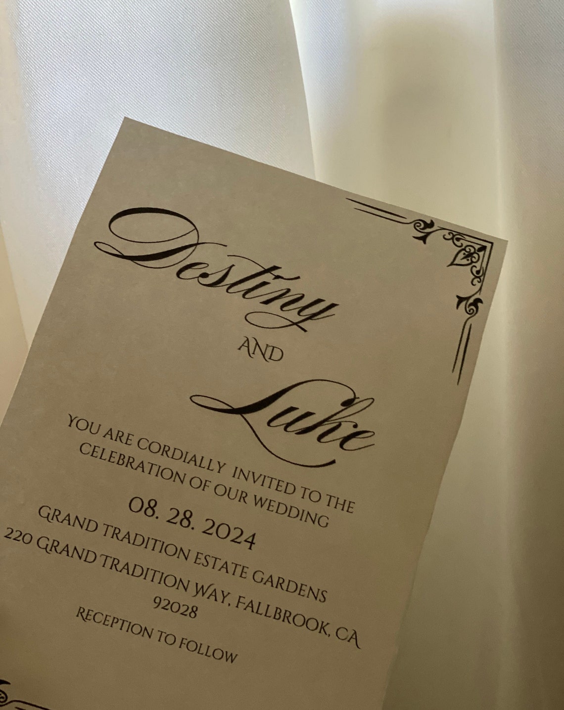 Intimate Wedding Invitation Template, Modern Intimate Ceremony Invite ...