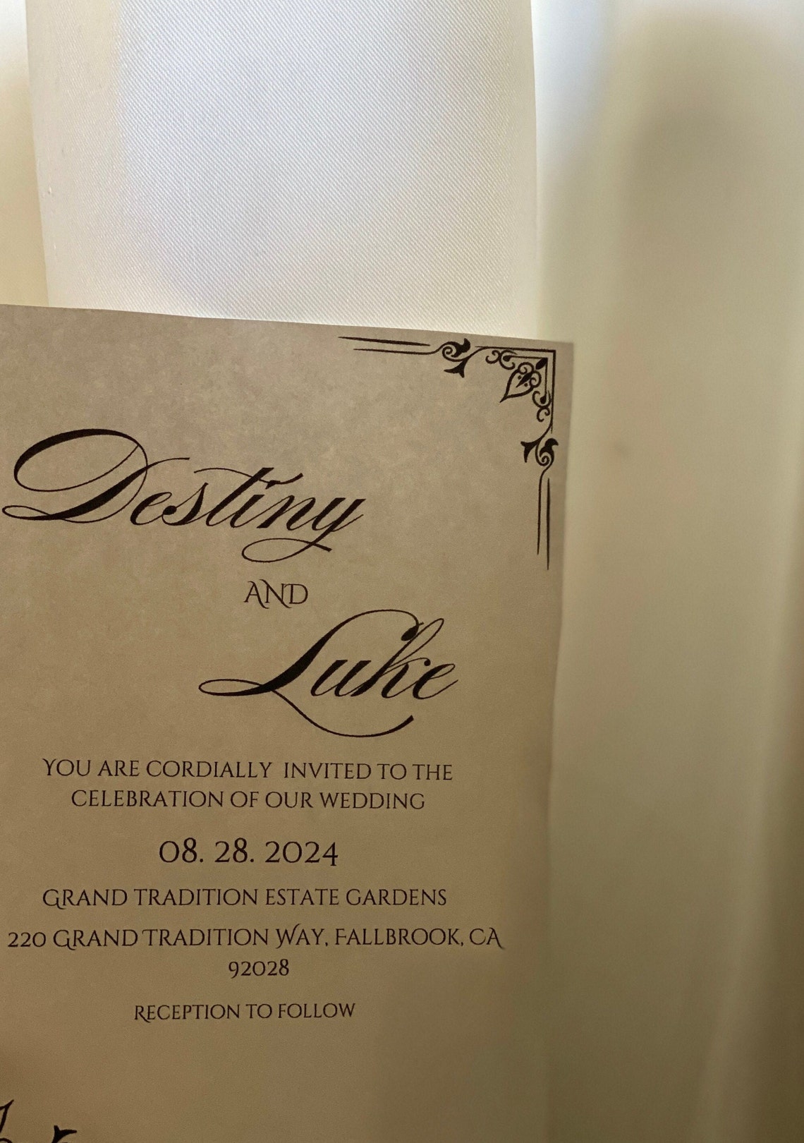 Intimate Wedding Invitation Template, Modern Intimate Ceremony Invite ...