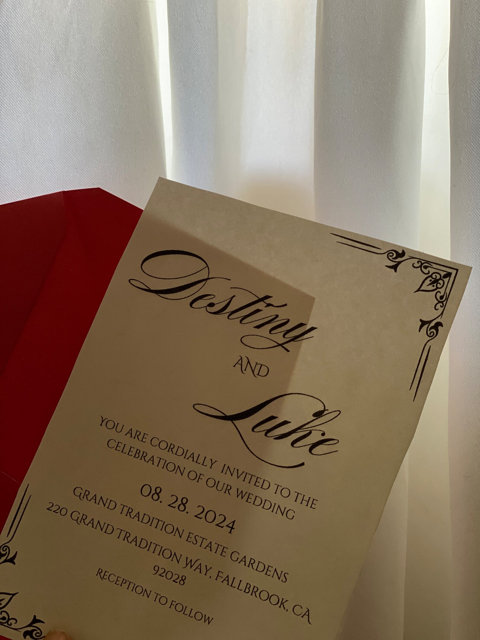 Intimate Wedding Invitation Template, Modern Intimate Ceremony Invite ...