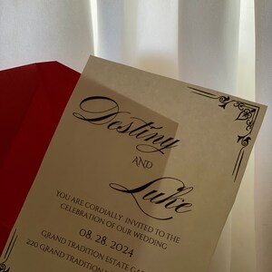 Intimate Wedding Invitation Template, Modern Intimate Ceremony Invite ...