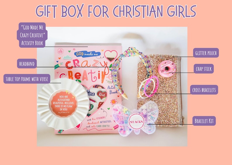 Christian Girls Sparkle Gift Box | Gift Box for Girls | Faith Boxes ...