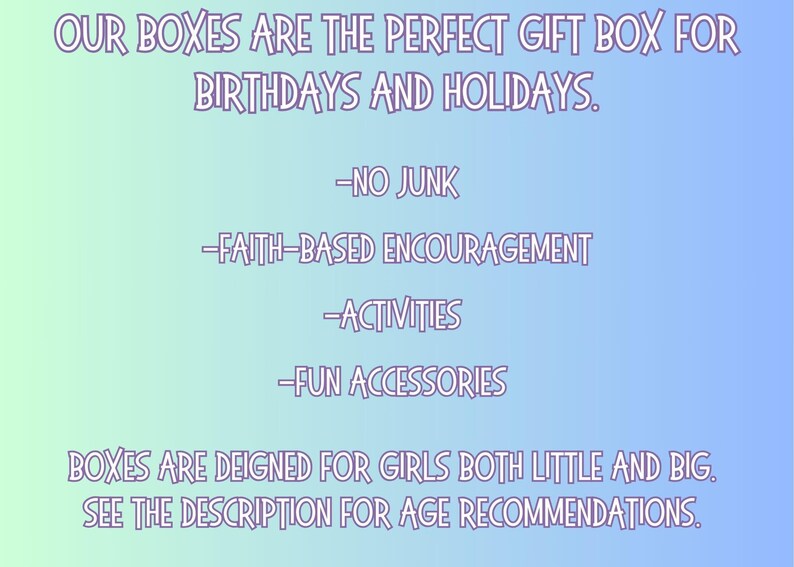 Christian Girls Sparkle Gift Box | Gift Box for Girls | Faith Boxes ...