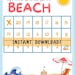 Beach Vacation Countdown Printable: Kids Holiday Chart (digital ...