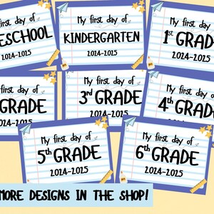 First Day of School Printable Sign, First Day of First Grade Printable ...