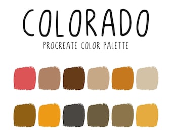 Procreate Color Palette - 50 States - Arkansas - Etsy