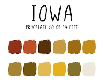 Procreate Color Palette - 50 States - Maine - Etsy