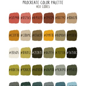 Procreate Color Palette - 50 States - Idaho - Etsy