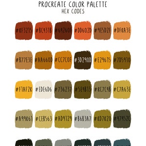 Procreate Color Palette - 50 States - Kentucky - Etsy