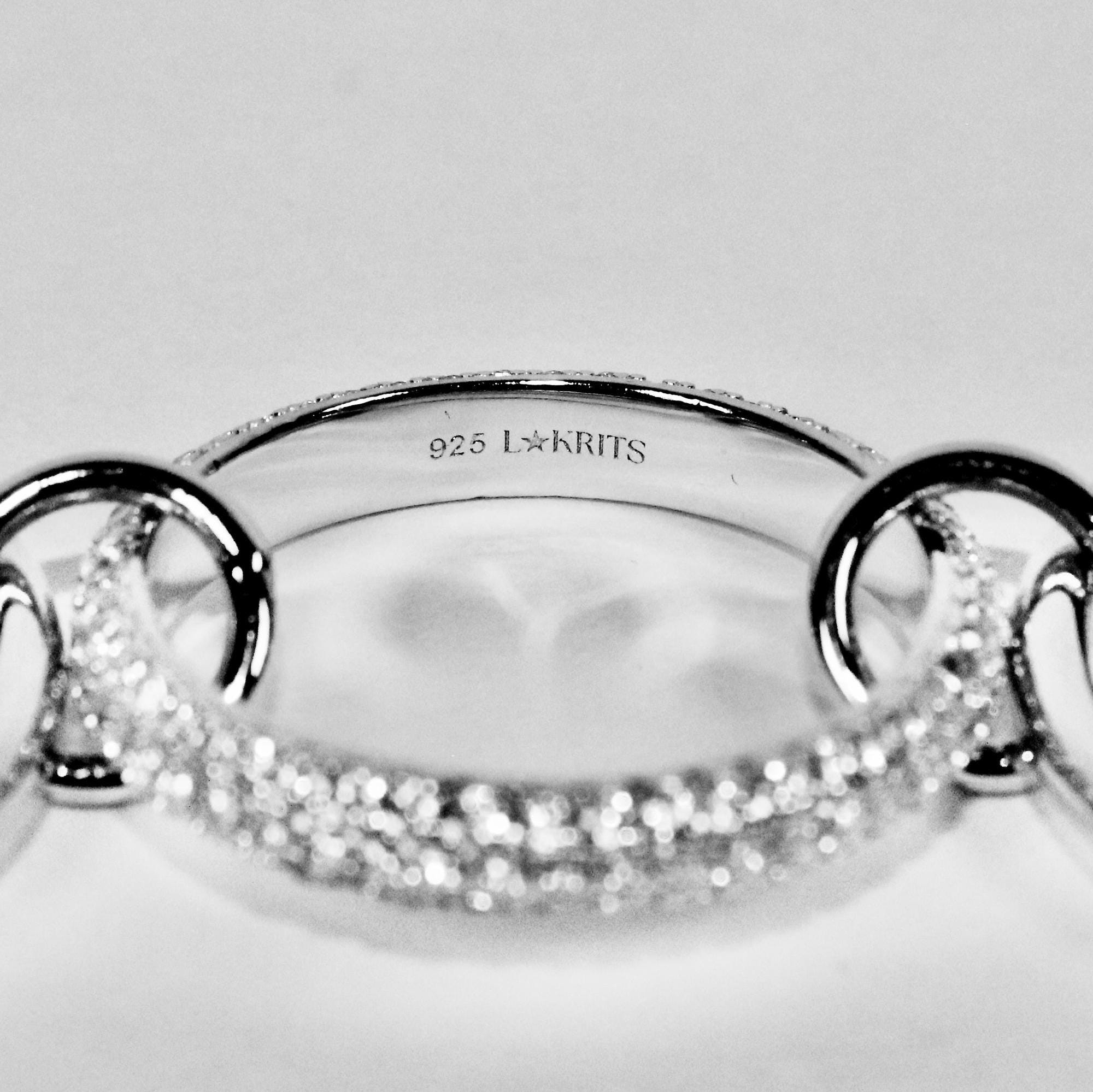 The Four Linked Ring - Four Connected Rings in Real 925 Silver for ...