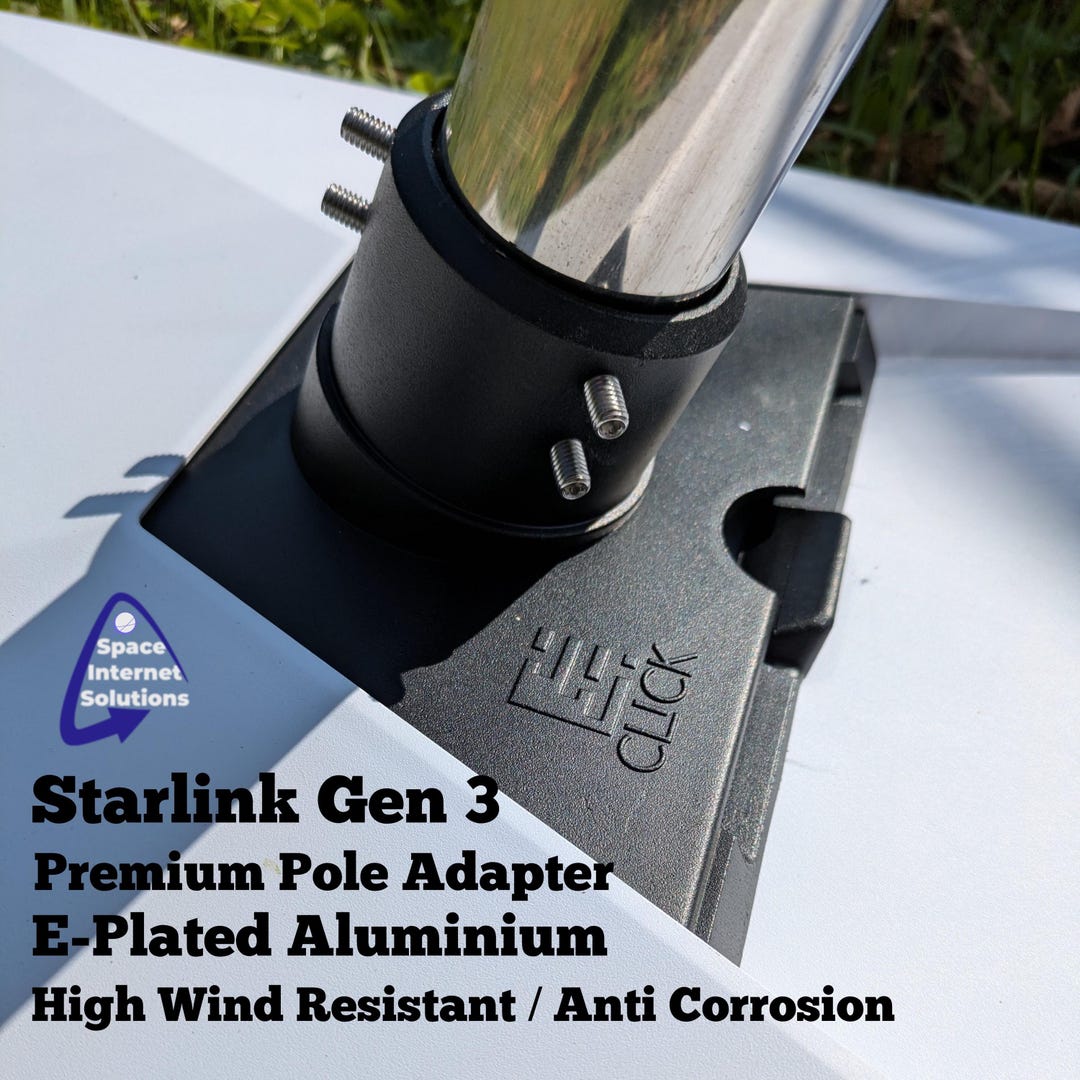 Starlink Generation 3 Pole Mount Adapter, E Played Aluminium No 3 D ...