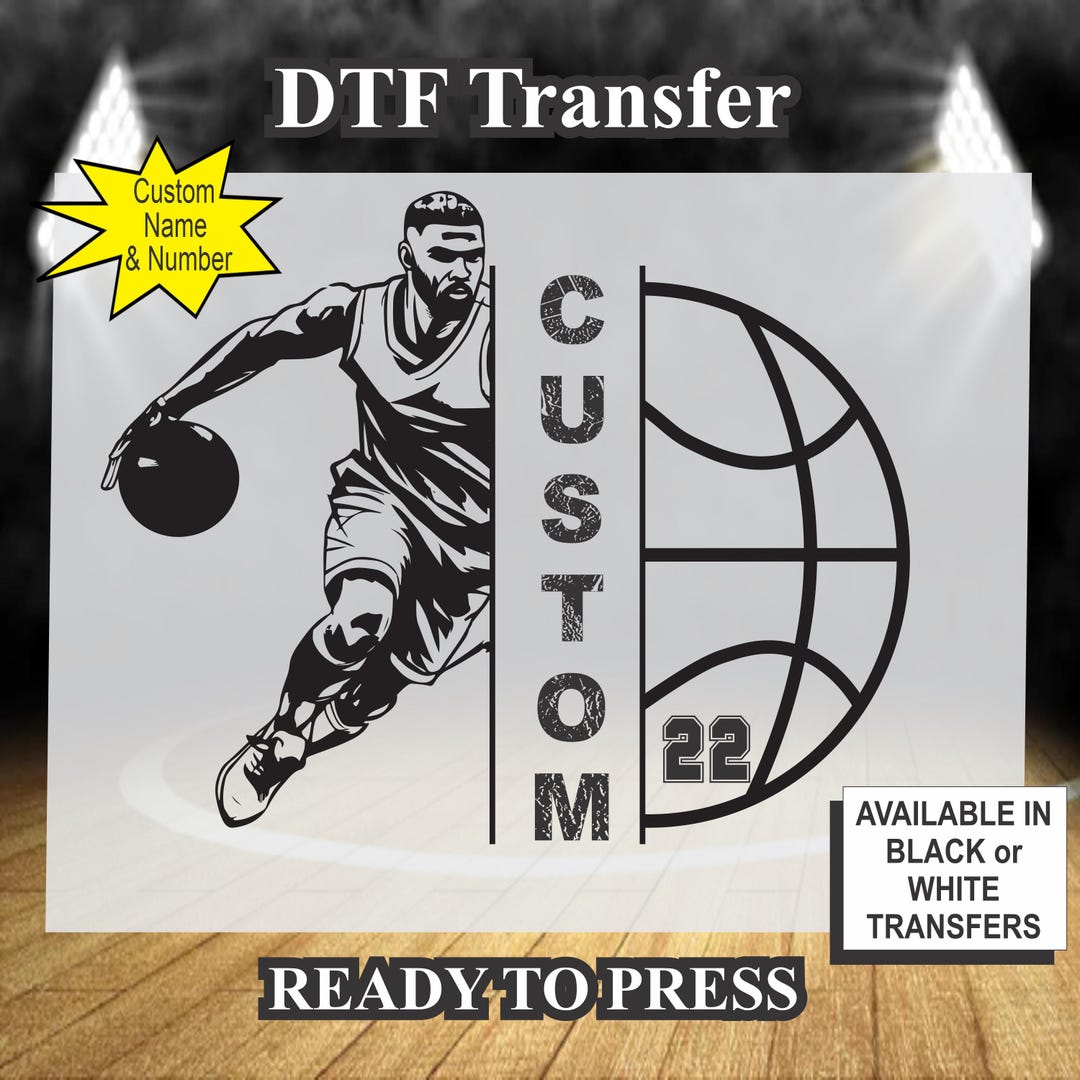 Custom Boys Basketball Transfer Design DTF. Ready to Press, Heat ...
