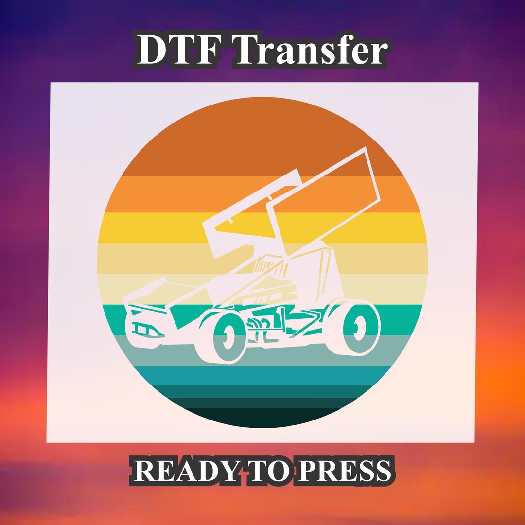 Sprint Car Design DTF. Ready to Press, Heat Transfer, Gift for Her ...