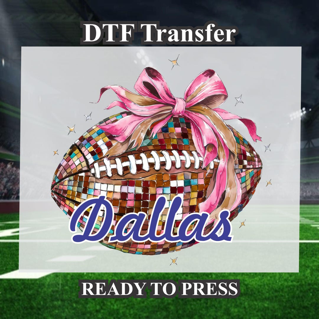 Dallas Football Transfer Design DTF. Ready to Press, Heat Transfer ...