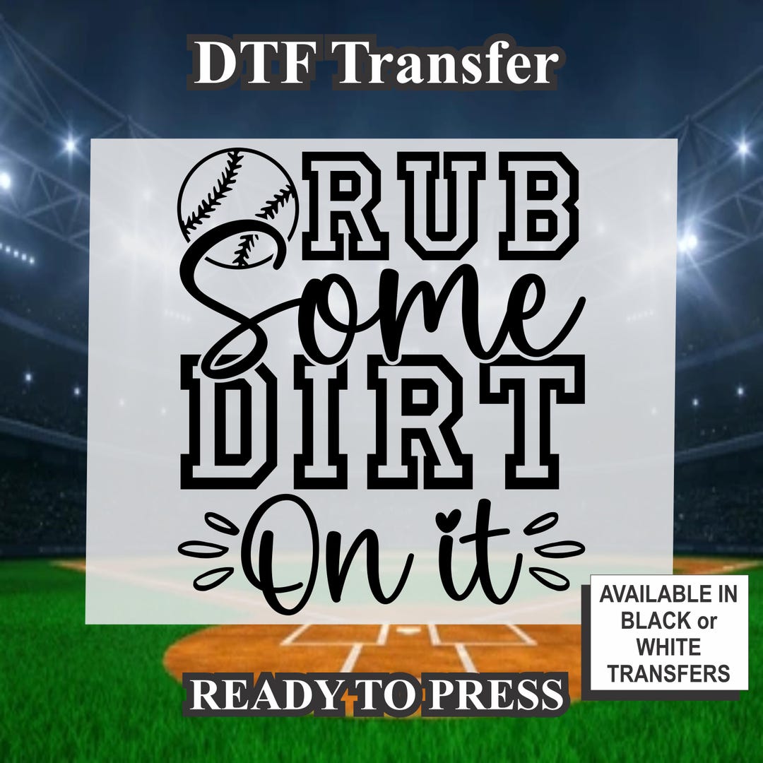 Baseball Transfer Design DTF. Ready to Press, Heat Transfer, Baseball ...