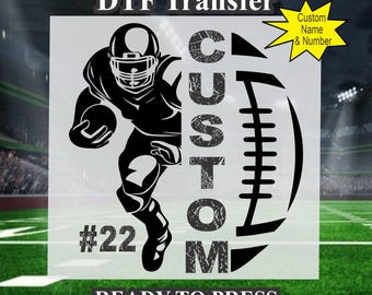Football Transfer Design DTF. Ready to Press, Heat Transfer, Football ...