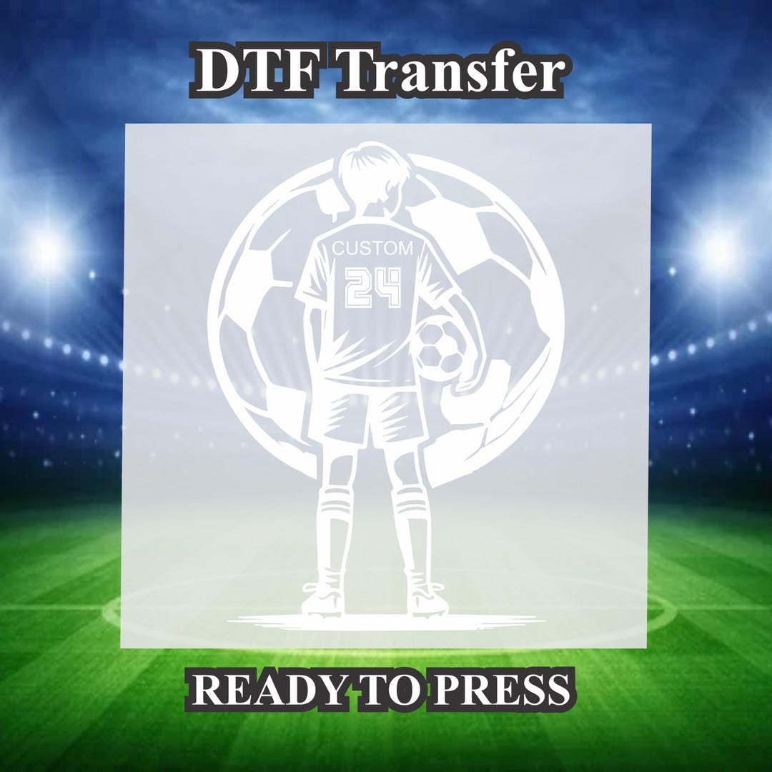 Custom Soccer Transfer Design DTF. Ready to Press, Heat Transfer ...