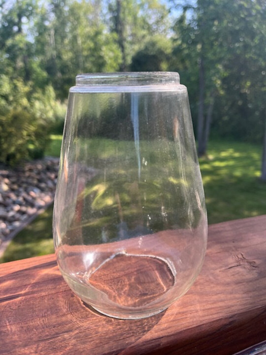 Clear Cold Blast Tubular Lantern Globe Unmarked - Etsy