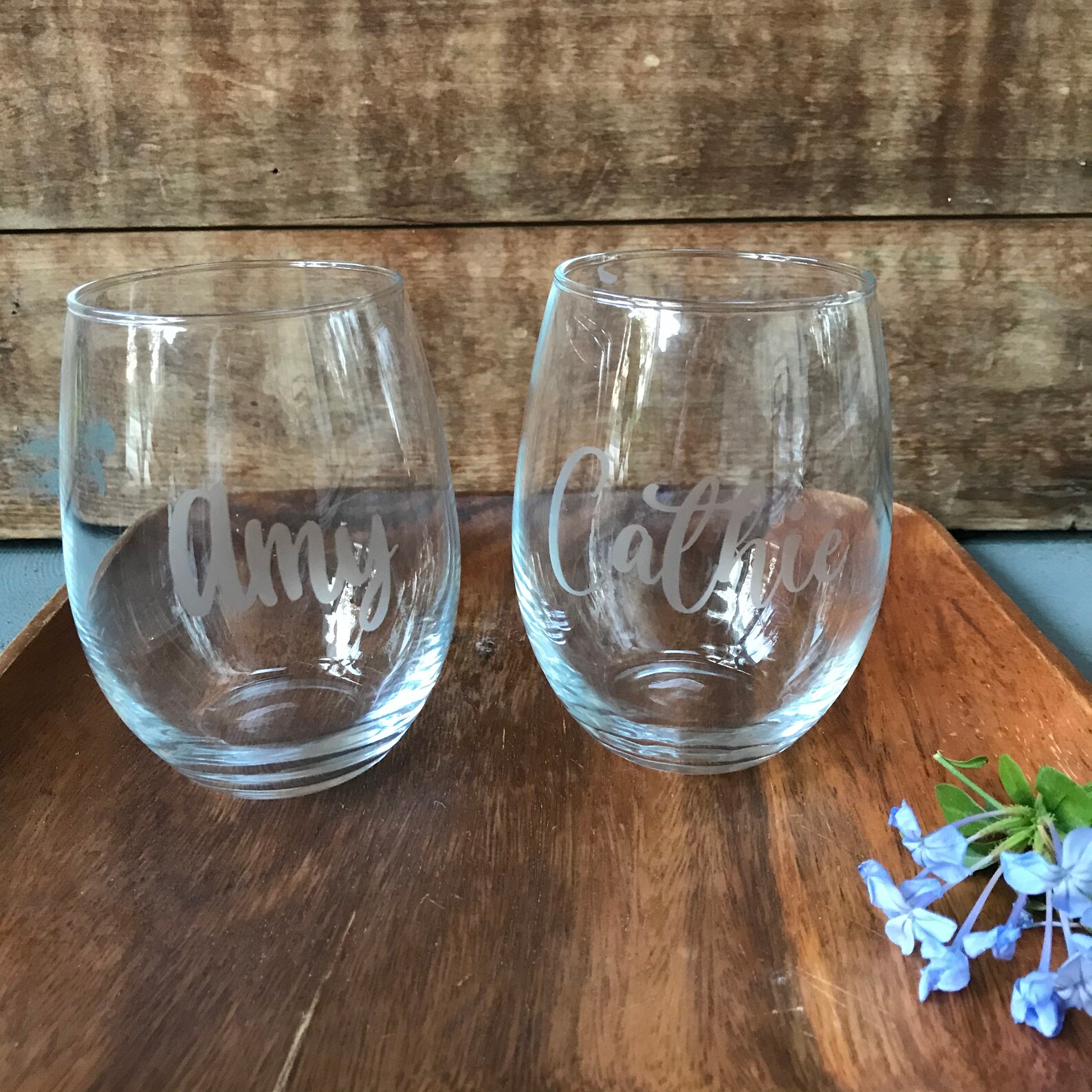 Etched Personalized Wine Glass | Personalized Wine Glass | Etched Wine ...