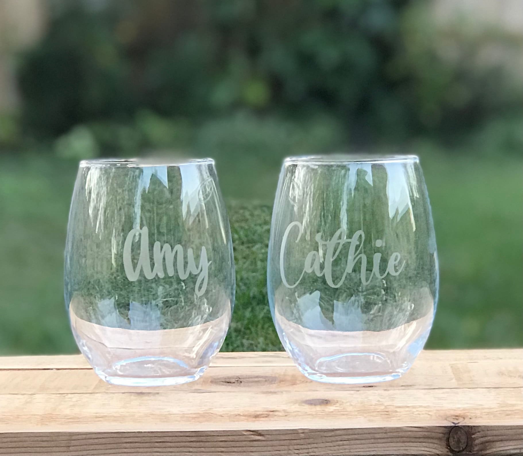 Etched Personalized Wine Glass | Personalized Wine Glass | Etched Wine ...