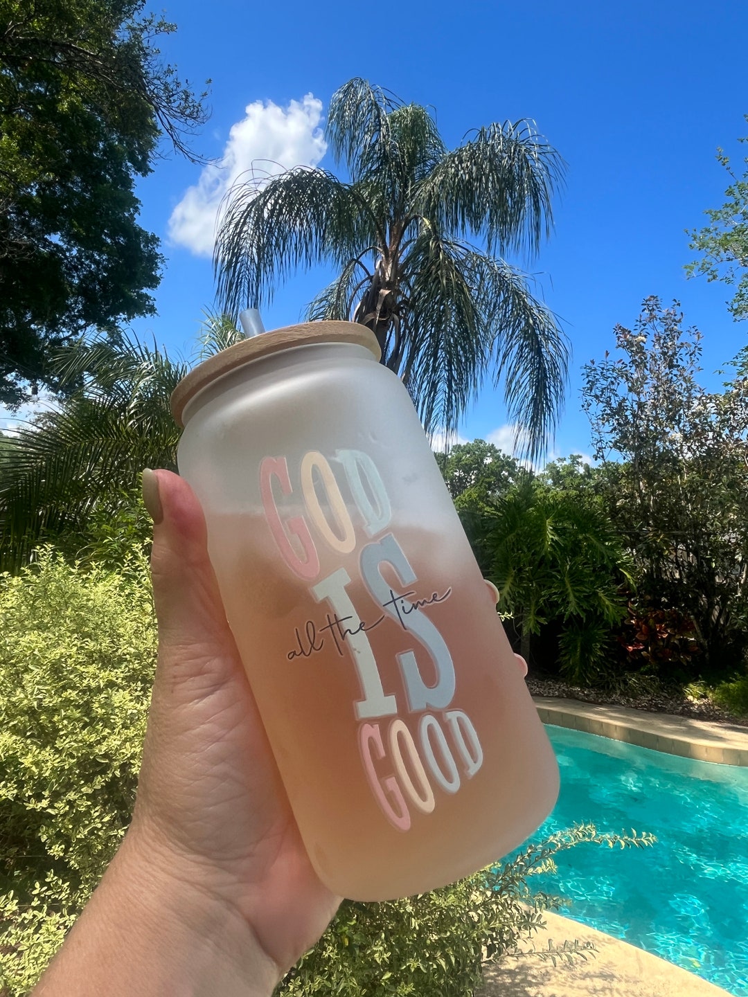 God is Good Glass | Glass Can | Beer Can Glass | Custom Glass | Teacher ...