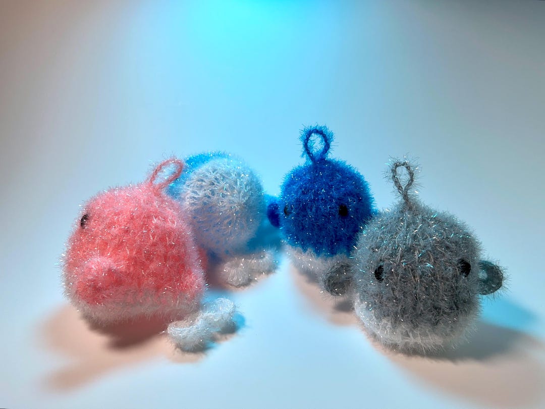 Whale Dish Scrubber | Handmade Double Layer Kitchen Scrub | Reusable ...