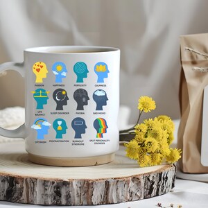 Psychological Feelings Mug, Mug Gift for Psychology Student, Retiree ...