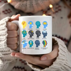 Psychological Feelings Mug, Mug Gift for Psychology Student, Retiree ...