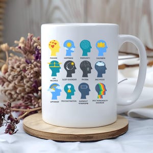 Psychological Feelings Mug, Mug Gift for Psychology Student, Retiree ...