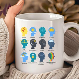 Psychological Feelings Mug, Mug Gift for Psychology Student, Retiree ...
