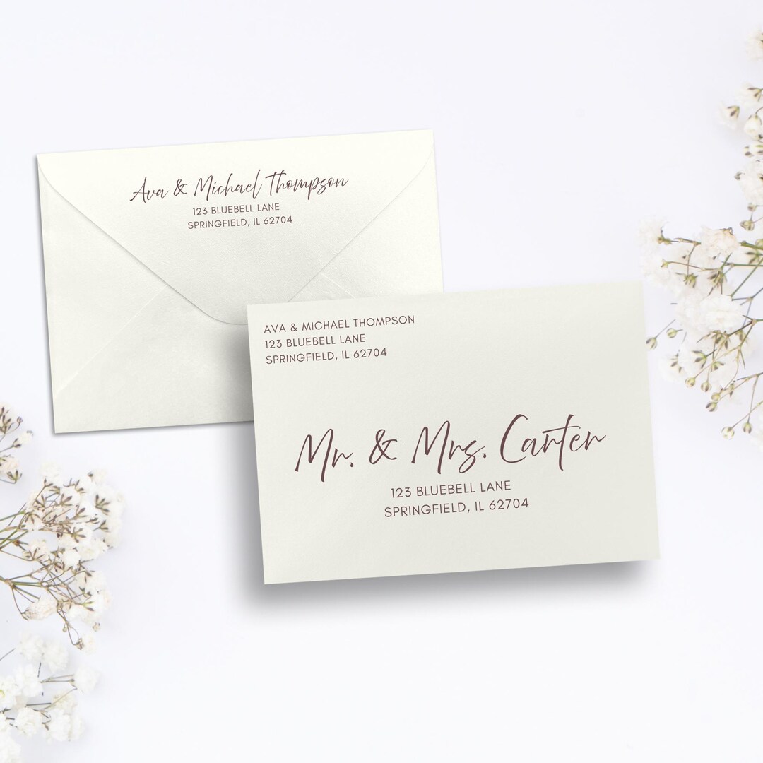 Address Label | Modern Address Label | Minimal Address Label | Custom ...