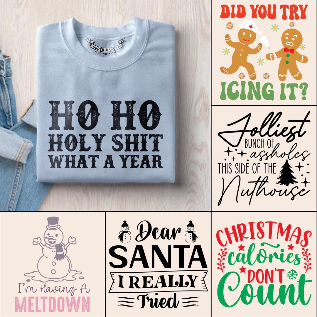 Funny Christmas Svg | Dear Santa Svg | Sarcastic Christmas SVG | Try ...