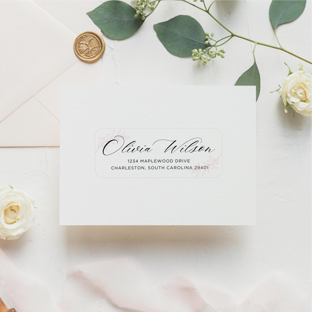 Guest Address Labels | Wraparound Address Label | Address Labels ...