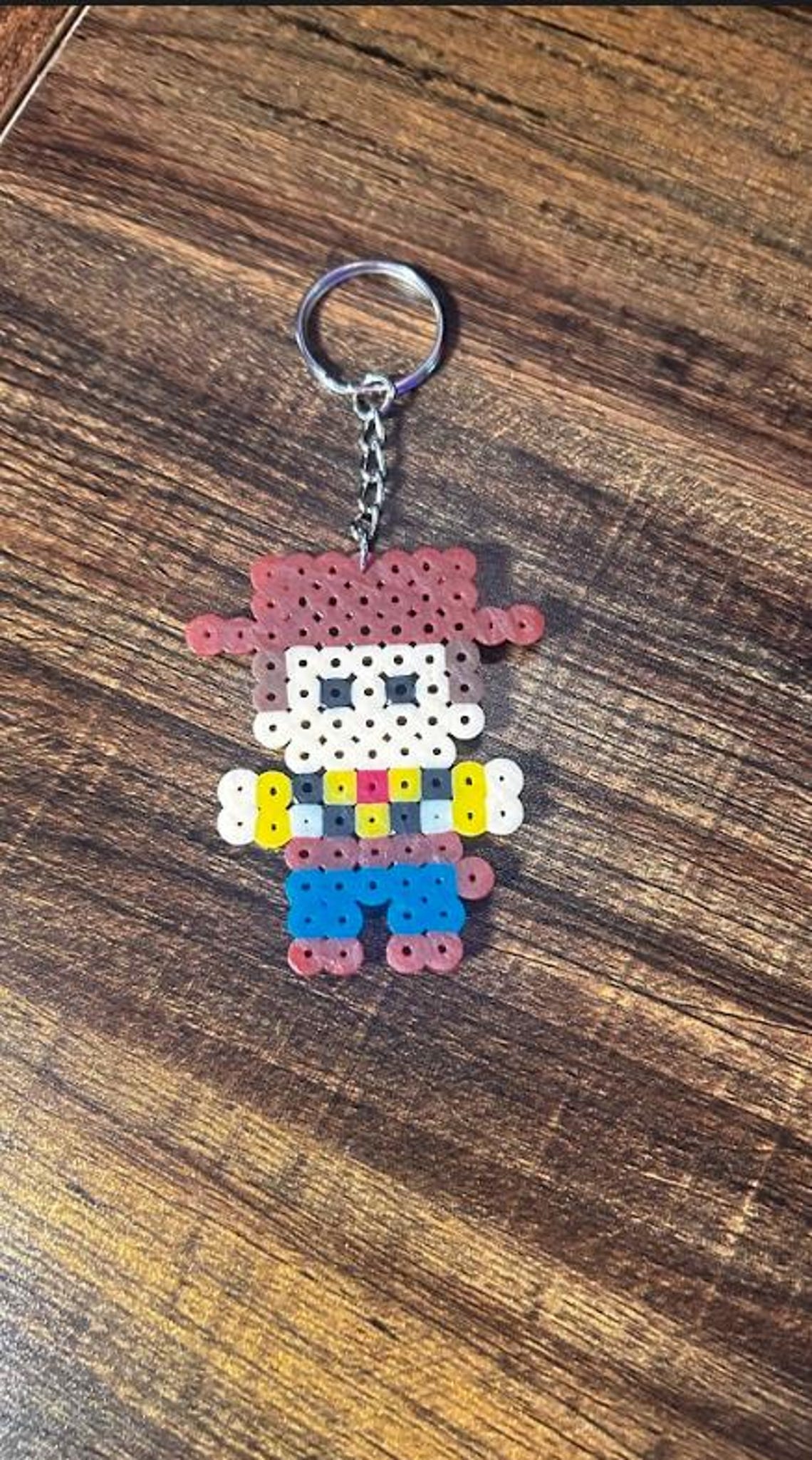 Perler Bead Woody the Cowboy Character Keychain - Etsy