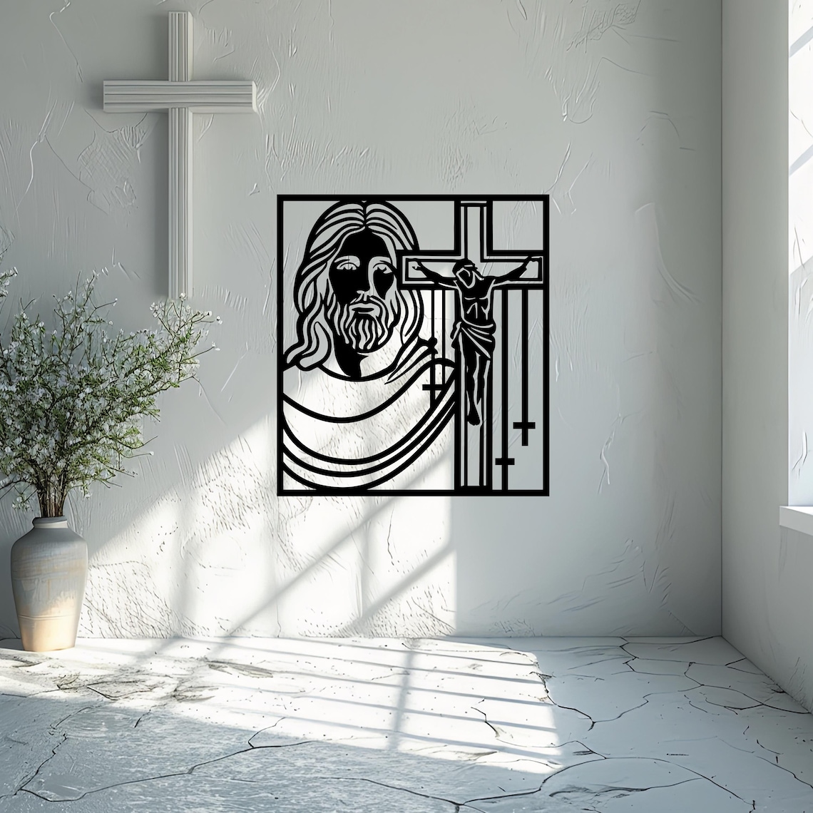 Jesus Christ Laser Cut Files,jesus Face,jesus Cross Files Set,metal and ...