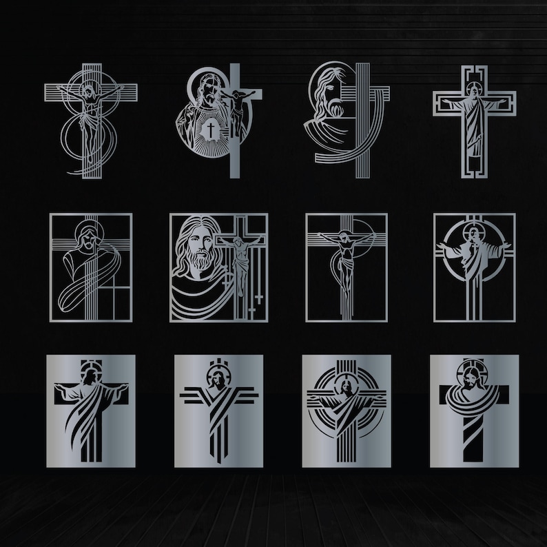 Jesus Christ Laser Cut Files,jesus Face,jesus Cross Files Set,metal and ...