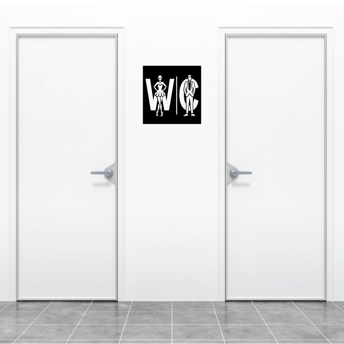 Wc Restroom Sign,wc Laser Cut Files,restroom Laser Cut Files,metal and ...