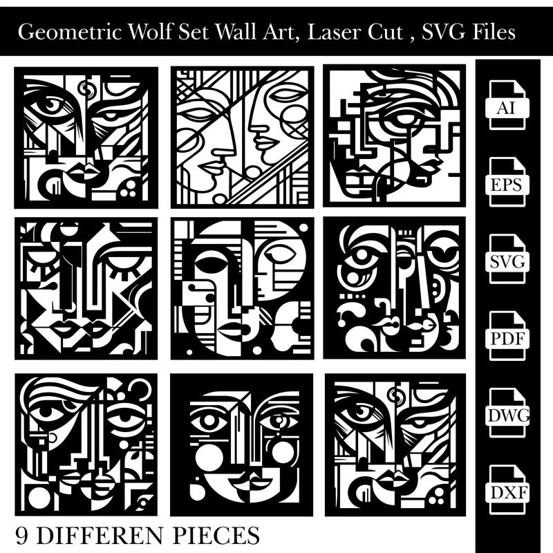 Cubism Art Svg - Etsy