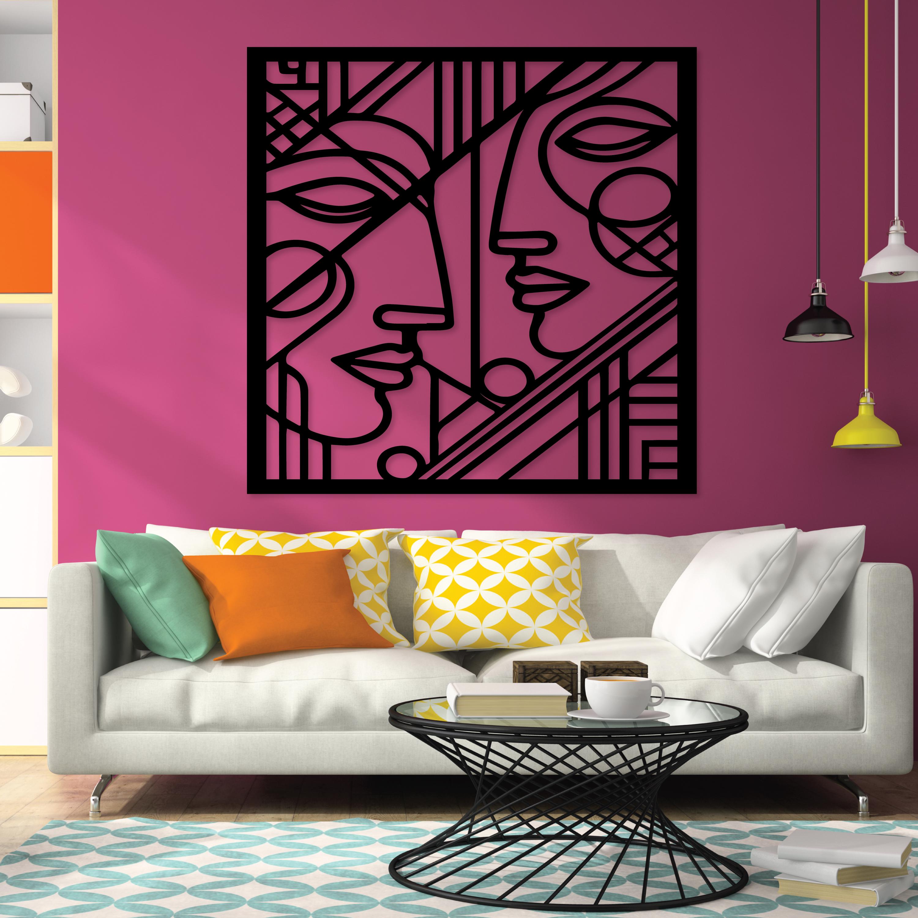 Cubism-themed Laser Cut Files , Geometric & Abstract Digital Art, Faces ...
