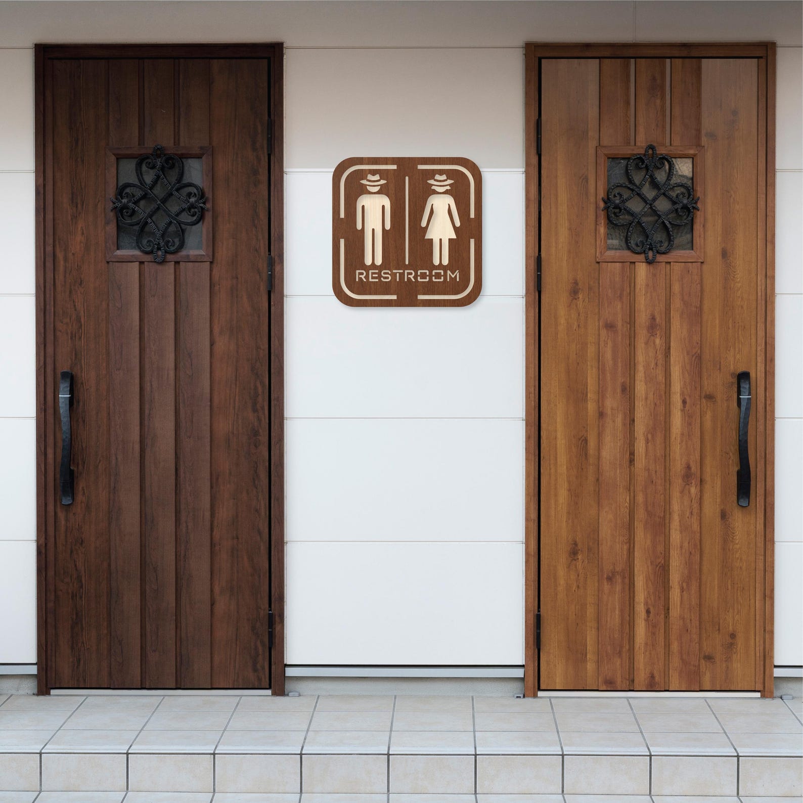 Wc Restroom Sign,wc Laser Cut Files,restroom Laser Cut Files,metal and ...