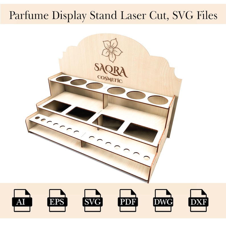 Parfume Display Stand Svg Files,display Laser Cut Files Svg Files, Svg ...