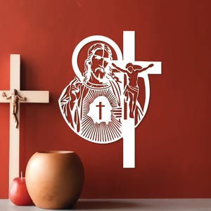 Jesus Christ Laser Cut Files,jesus Face,jesus Cross Files Set,metal and ...