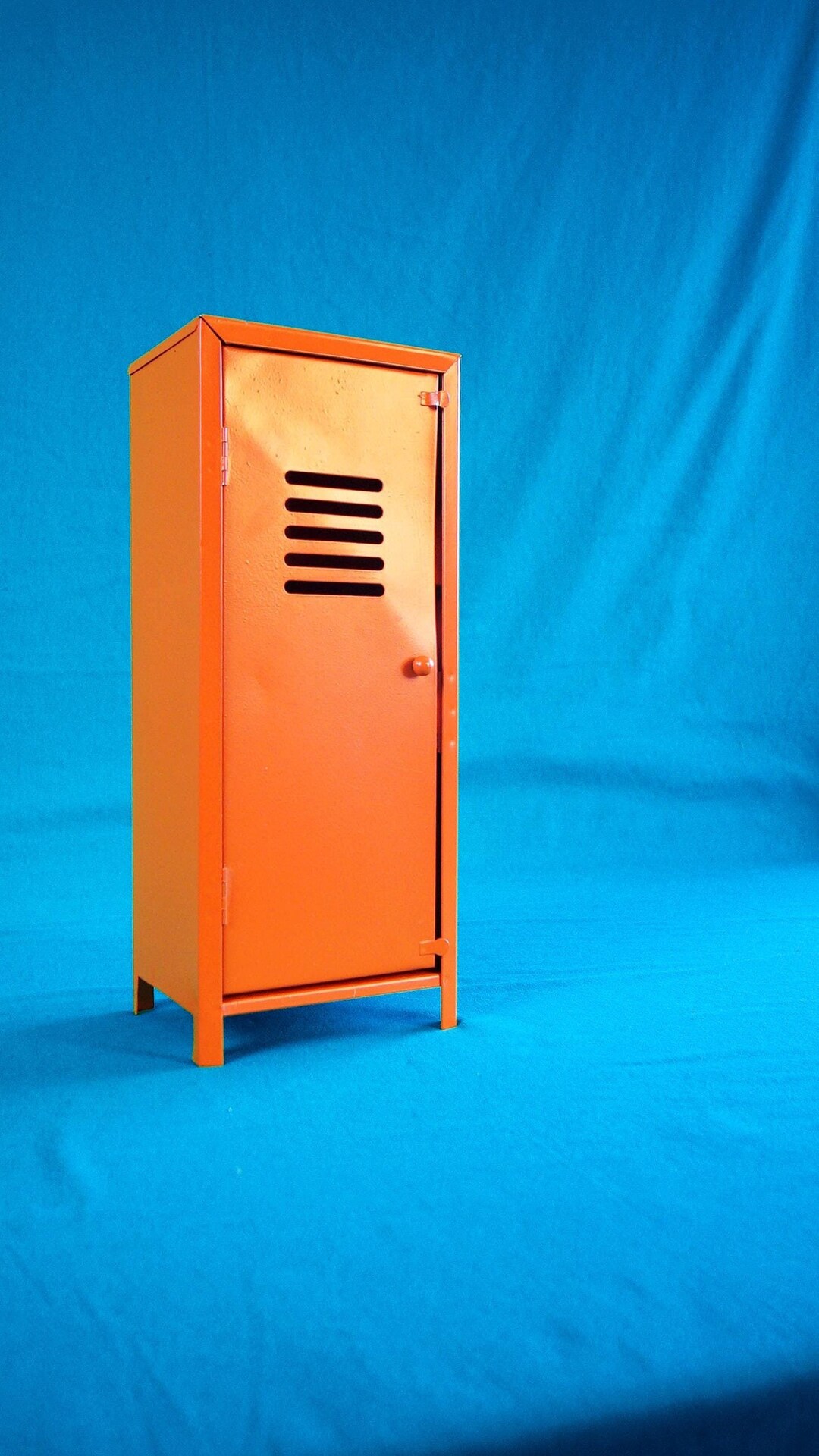 Mini Locker Retro Metal Orange Storage Cabinet Red - Etsy