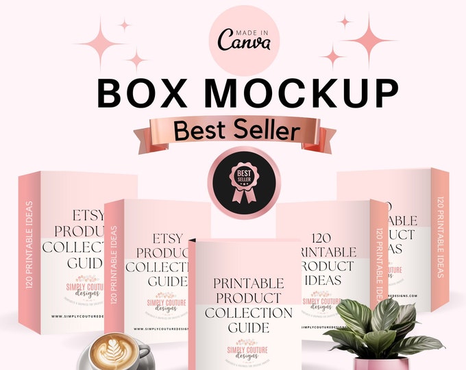 Canva Box Mockup Templates, Canva Mockup, Box Mockup, Software Box ...