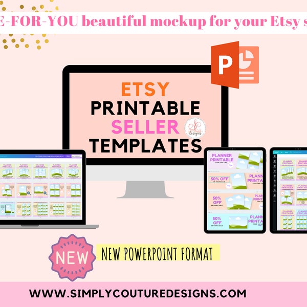 Mockup Powerpoint Template - Etsy