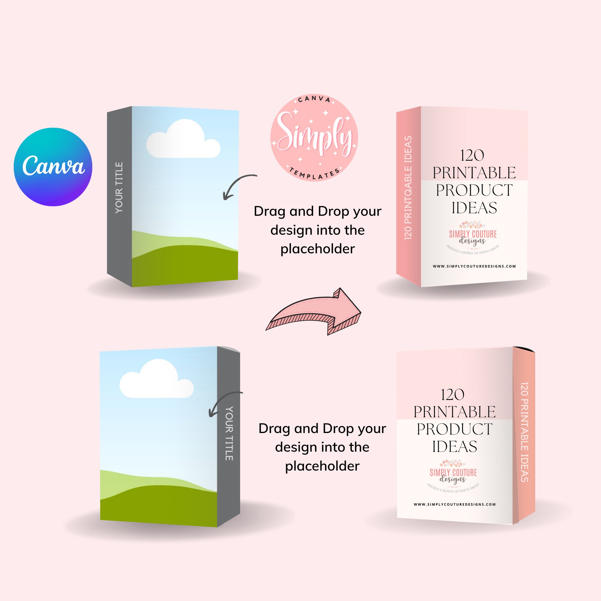 Canva Box Mockup Templates, Canva Mockup, Box Mockup, Software Box ...