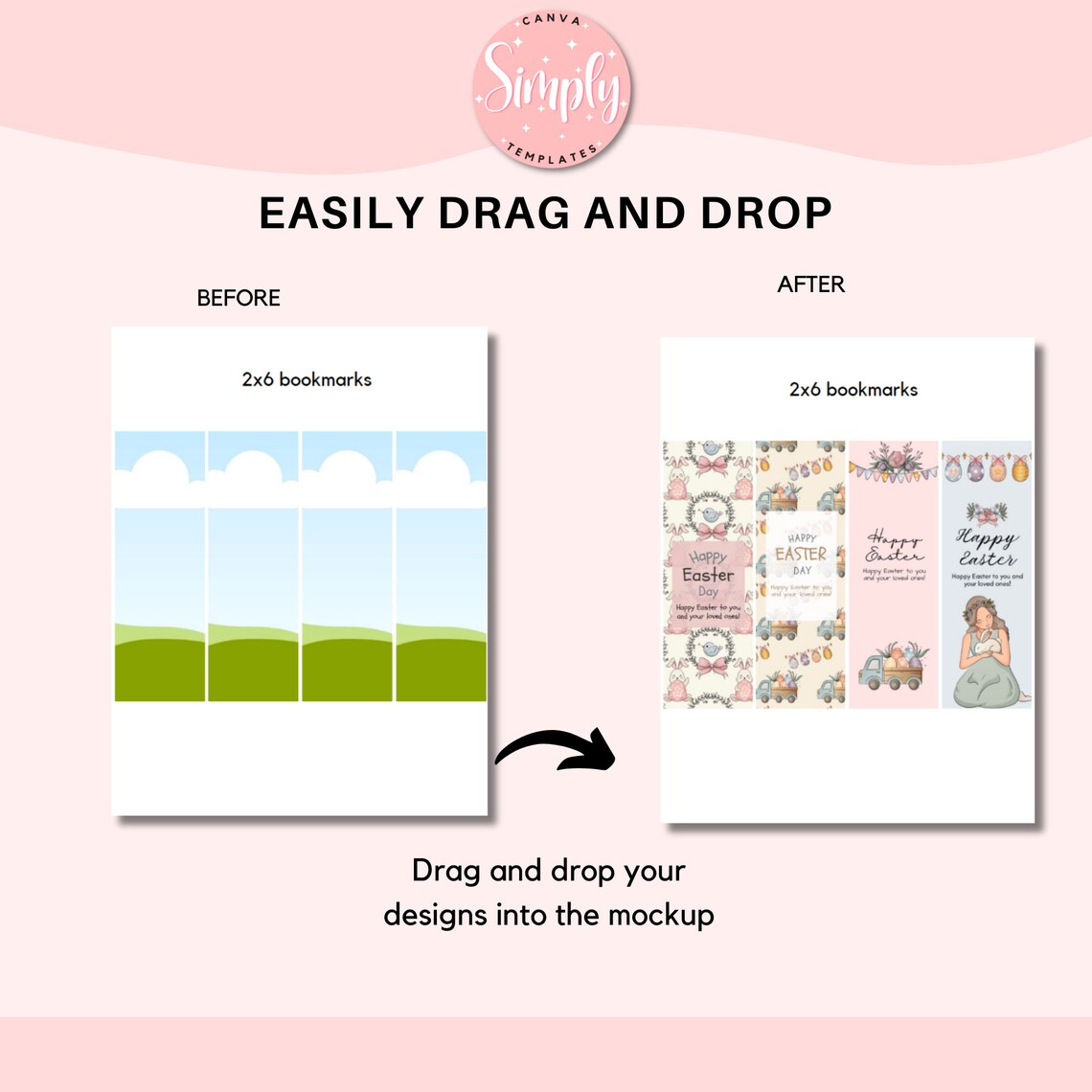 Canva Bookmark Template, Design Your Own Bookmark, Editable Bookmarks ...