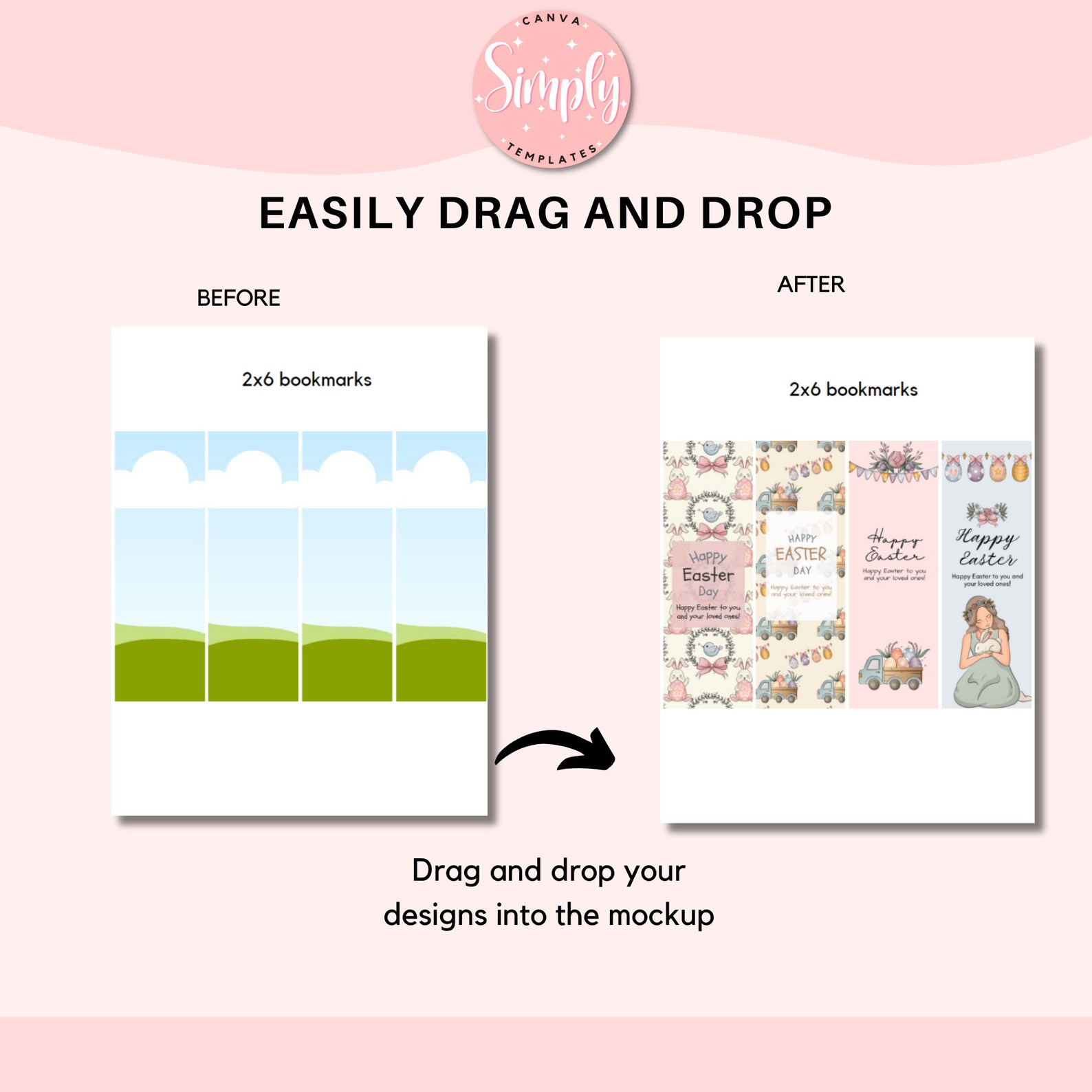 Canva Bookmark Template, Design Your Own Bookmark, Editable Bookmarks ...