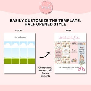 Bookmark Mockup Template, Digital Download, Canva Bookmark Frame ...