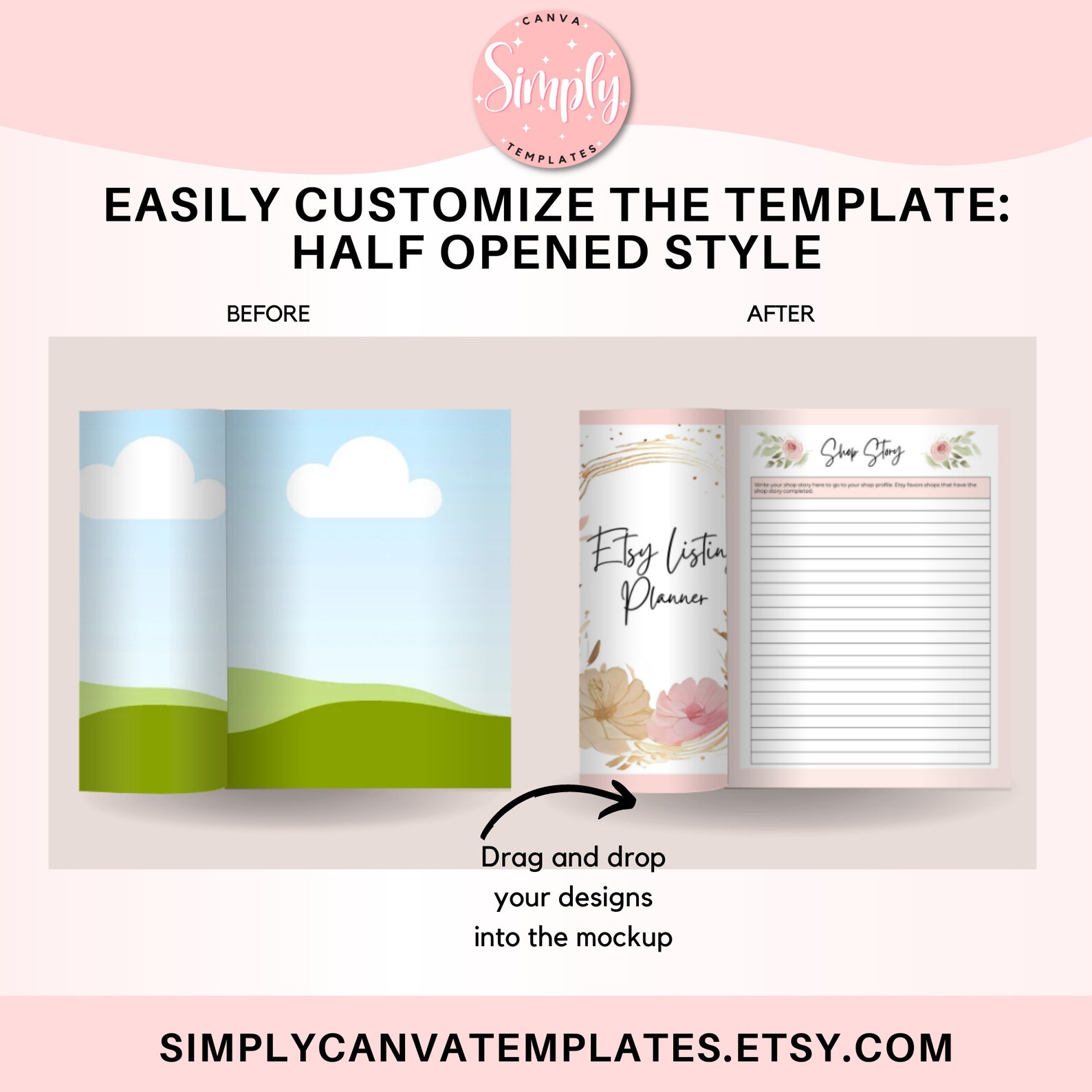 Canva Mockup, Journal Planner Mockup, KDP Mockup, Magazine Mockup ...